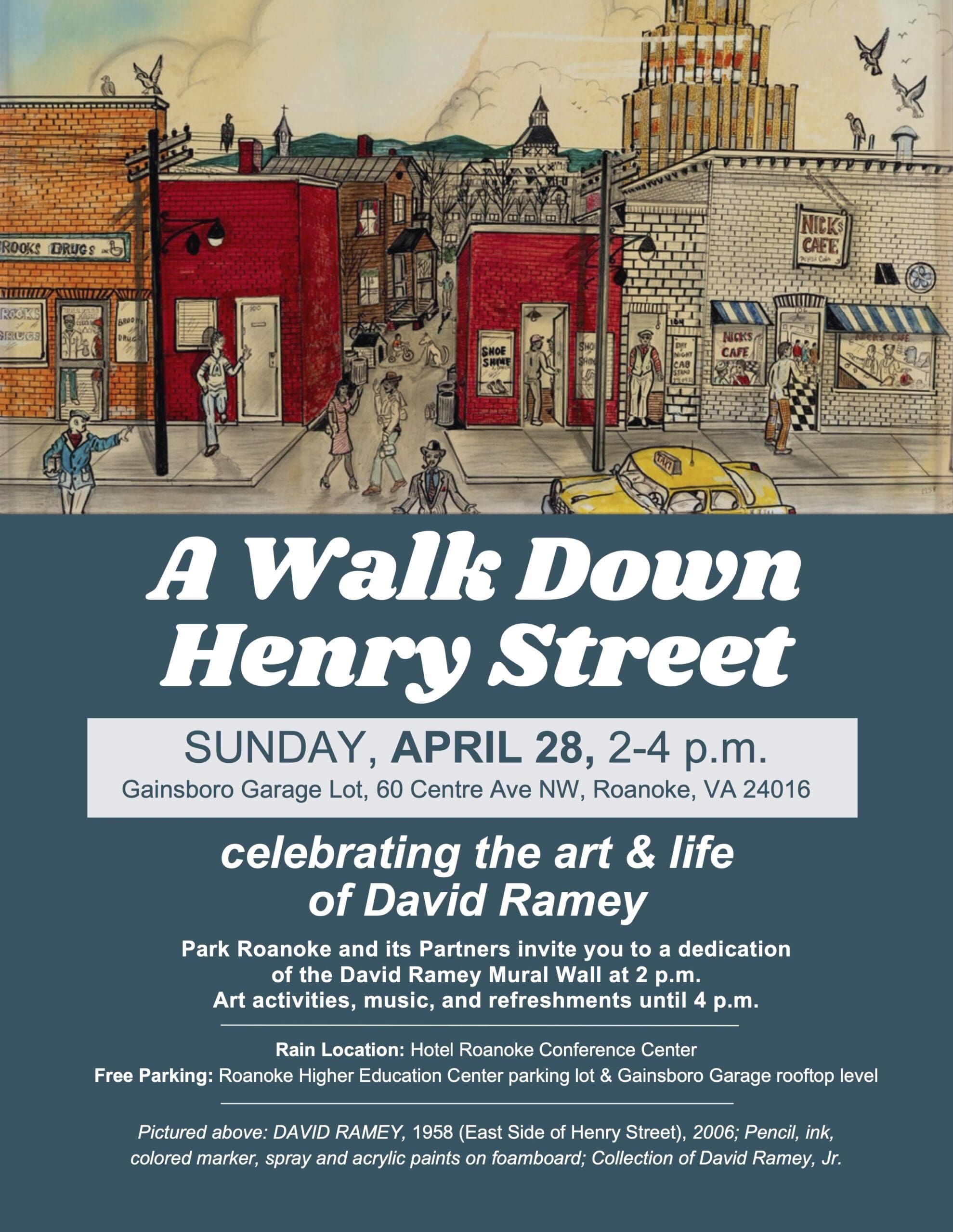 The David Ramey Gainsboro Mural Wall → Roanoke Arts Commission